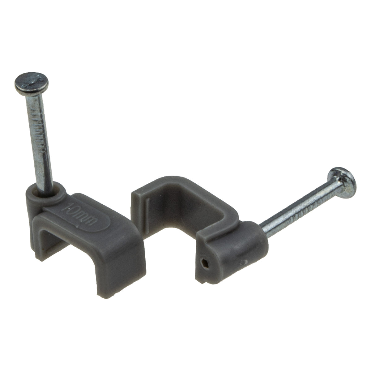 FLAT Grey 10mm Cable Clips for 2.5mm2 Twin & Earth Cables Contractor ...